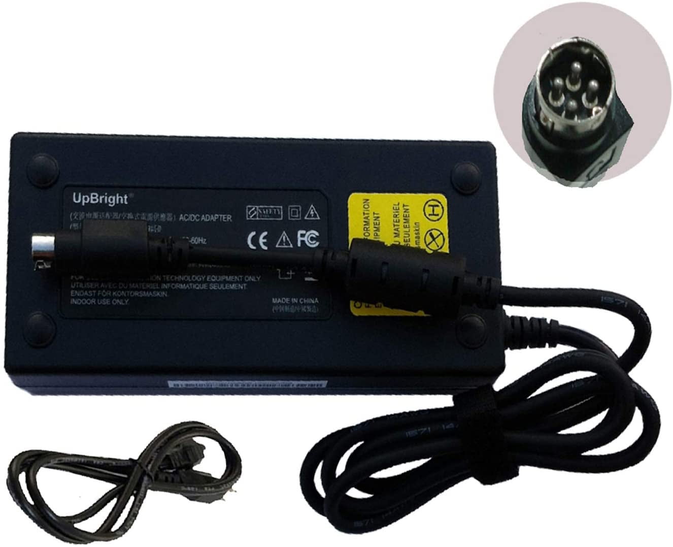 UpBright NEW Global 4-Pin DIN 24V AC / DC Adapter For CWT Model No ...