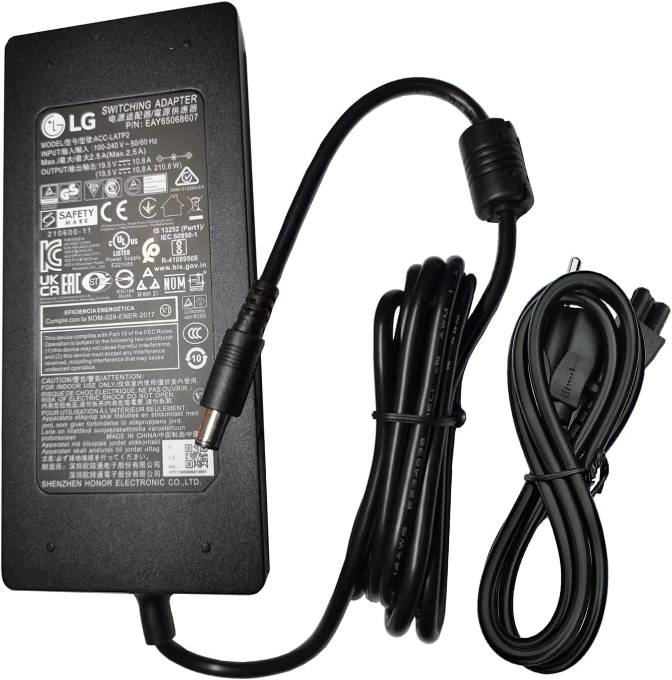 UpBright UL 19.5V 10.8A Original Genuine AC/DC Adapter Compatible for ...
