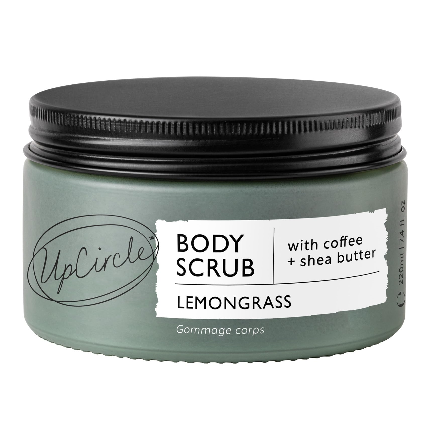 UpCircle Exfoliating Coffee Body Scrub with Lemongrass 7.4oz - Sea Salt ...