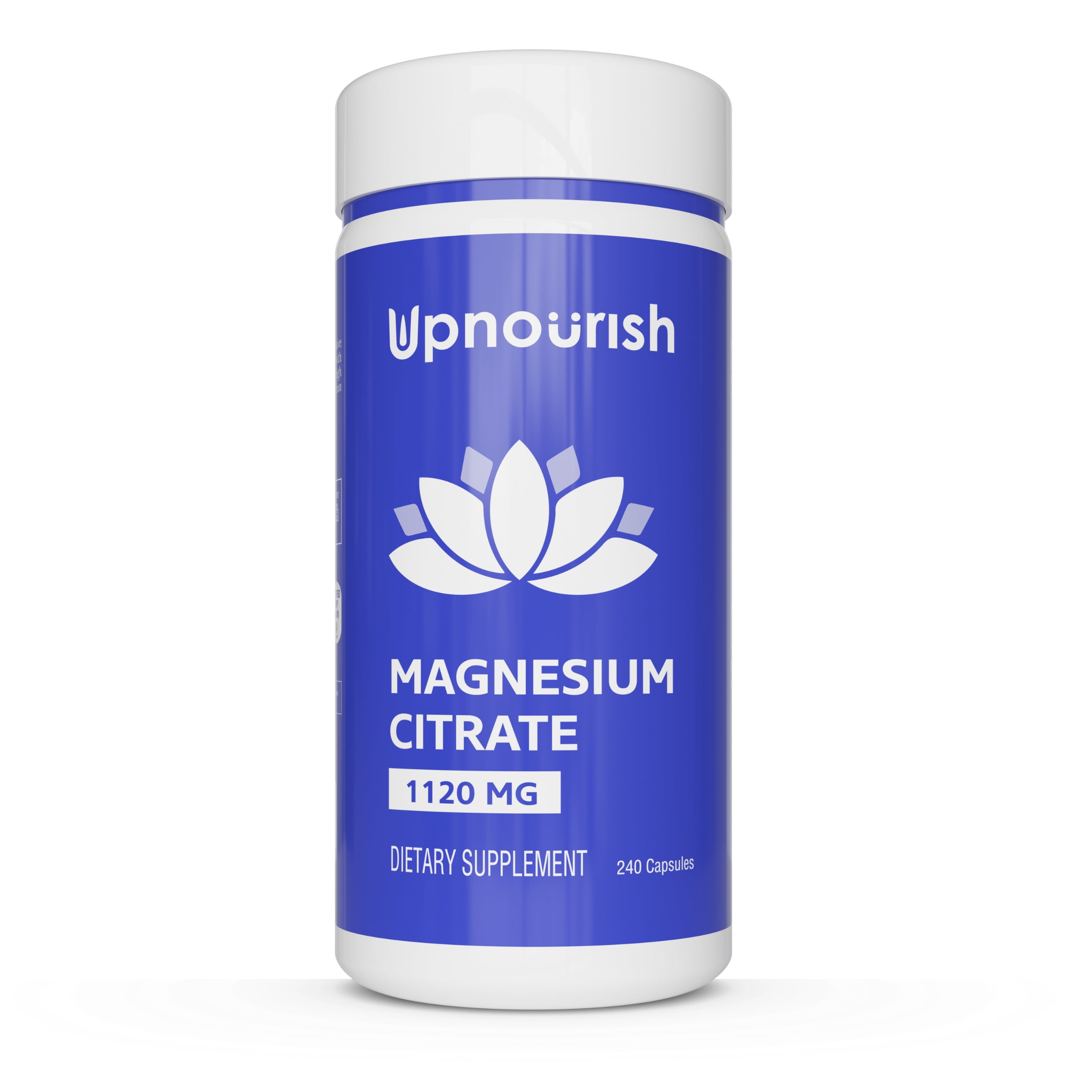 upnourish Pure Magnesium Citrate 1120mg, High Absorption Supplement for ...