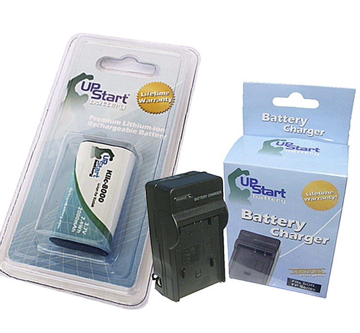 UpStart Battery Klic-8000 Replacement Battery and Charger Kit for Kodak ...