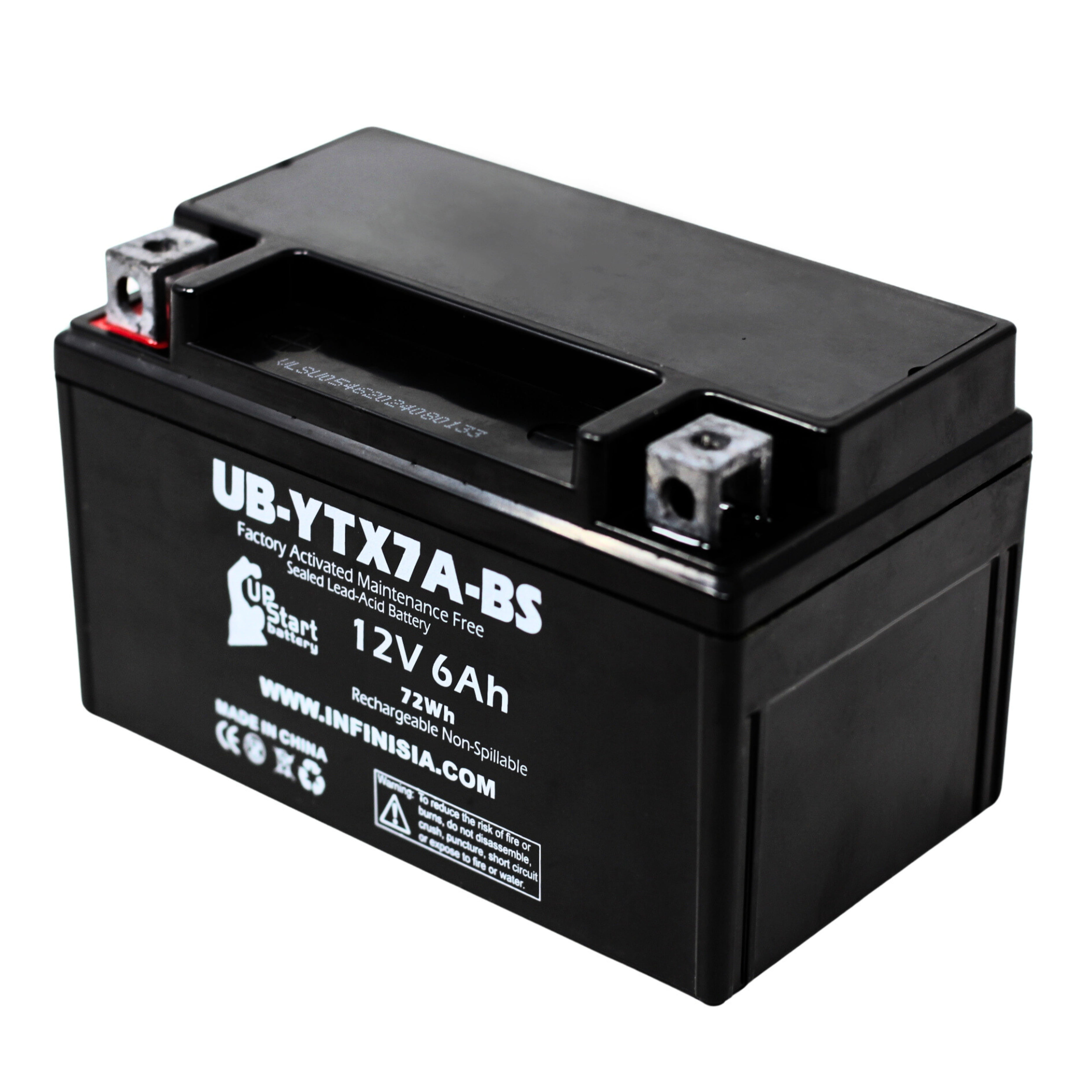 UpStart Battery UB-YTX7A-BS Replacement for Craftsman R110 Riding Mower ...