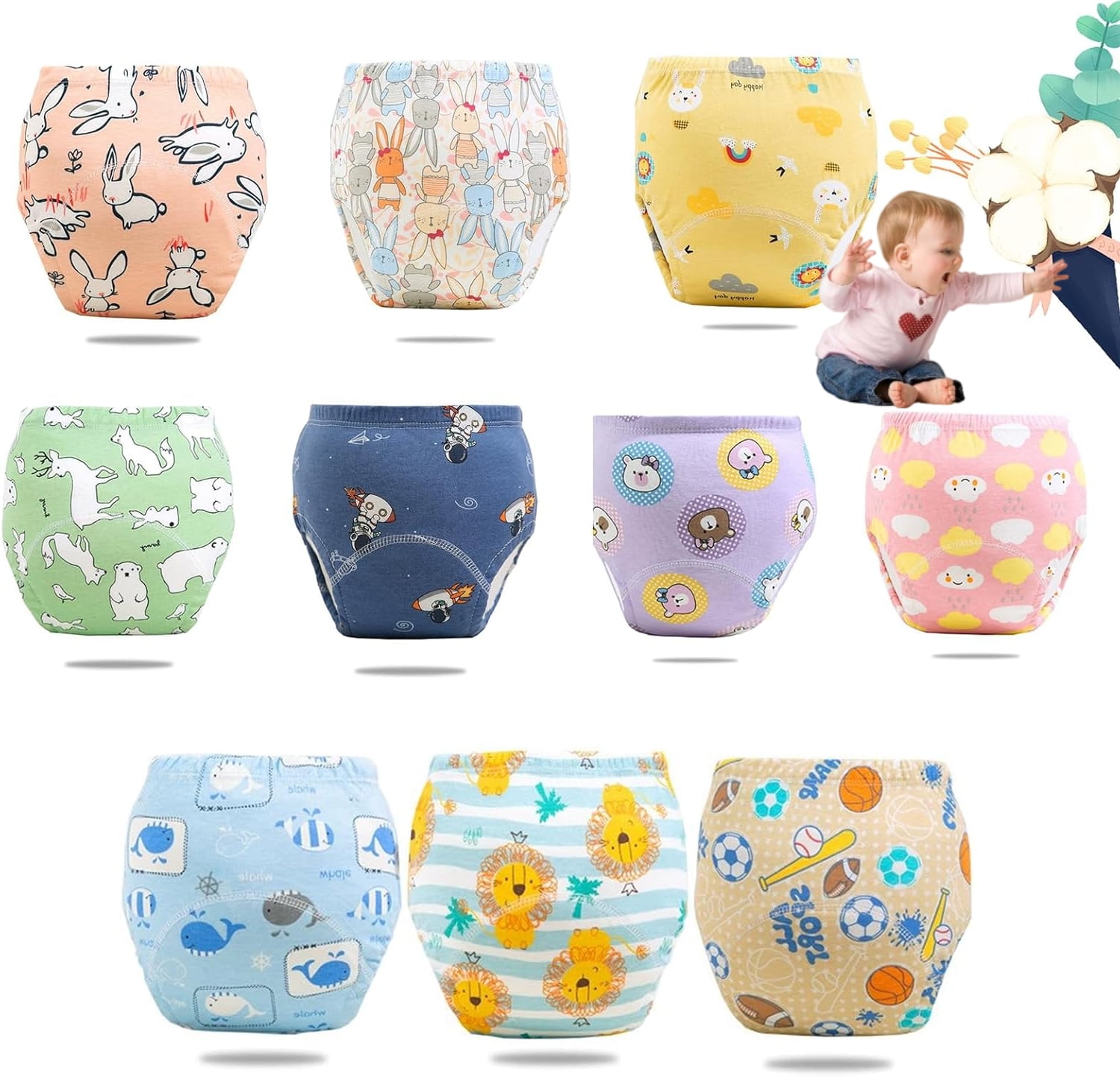 Upairy Potty Training Underwear, Upairy Training Pants for Boys Girls ...