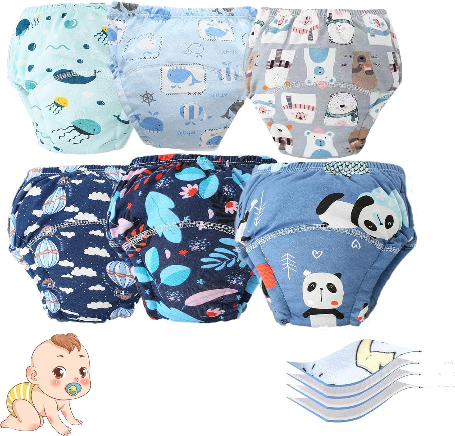 Upairy Training Pants for Boys, Upairy Potty Training Underwear ...