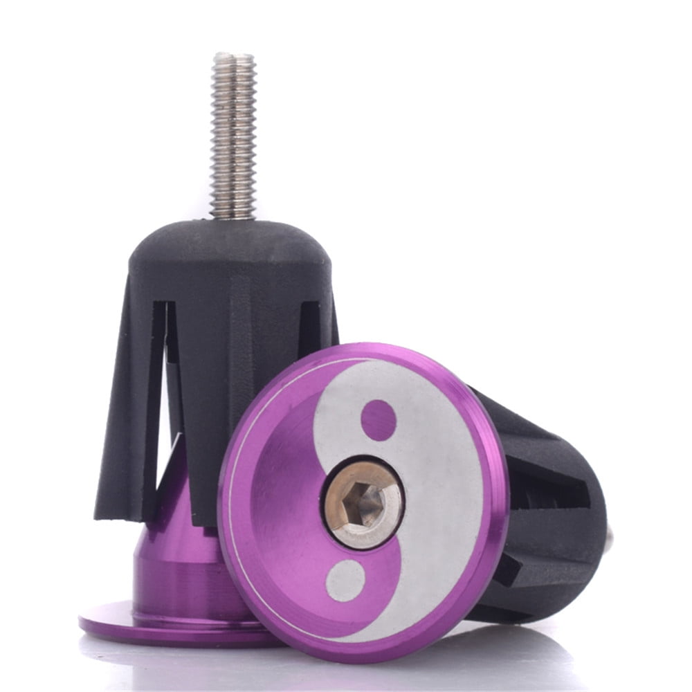 Upanbike 1 Pair Mountain Bike Handlebar End Plugs Aluminum Alloy Grips ...