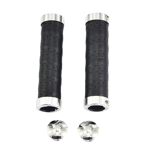 Upanbike Mountain Bike Grips Lock on Synthetic Leather Bicycle ...