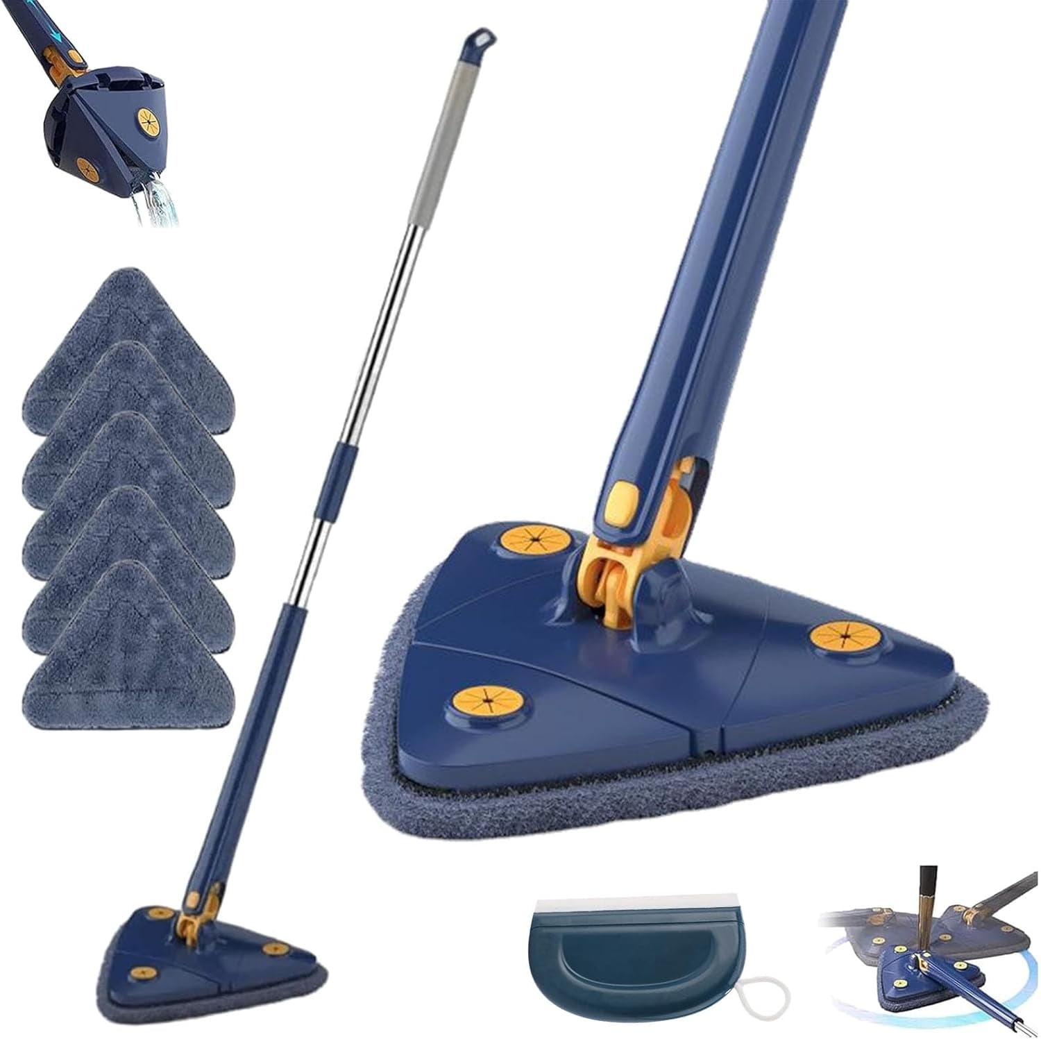 Upattend Triangle Mop, Upattend Mop, 360 Rotatable Adjustable Cleaning ...