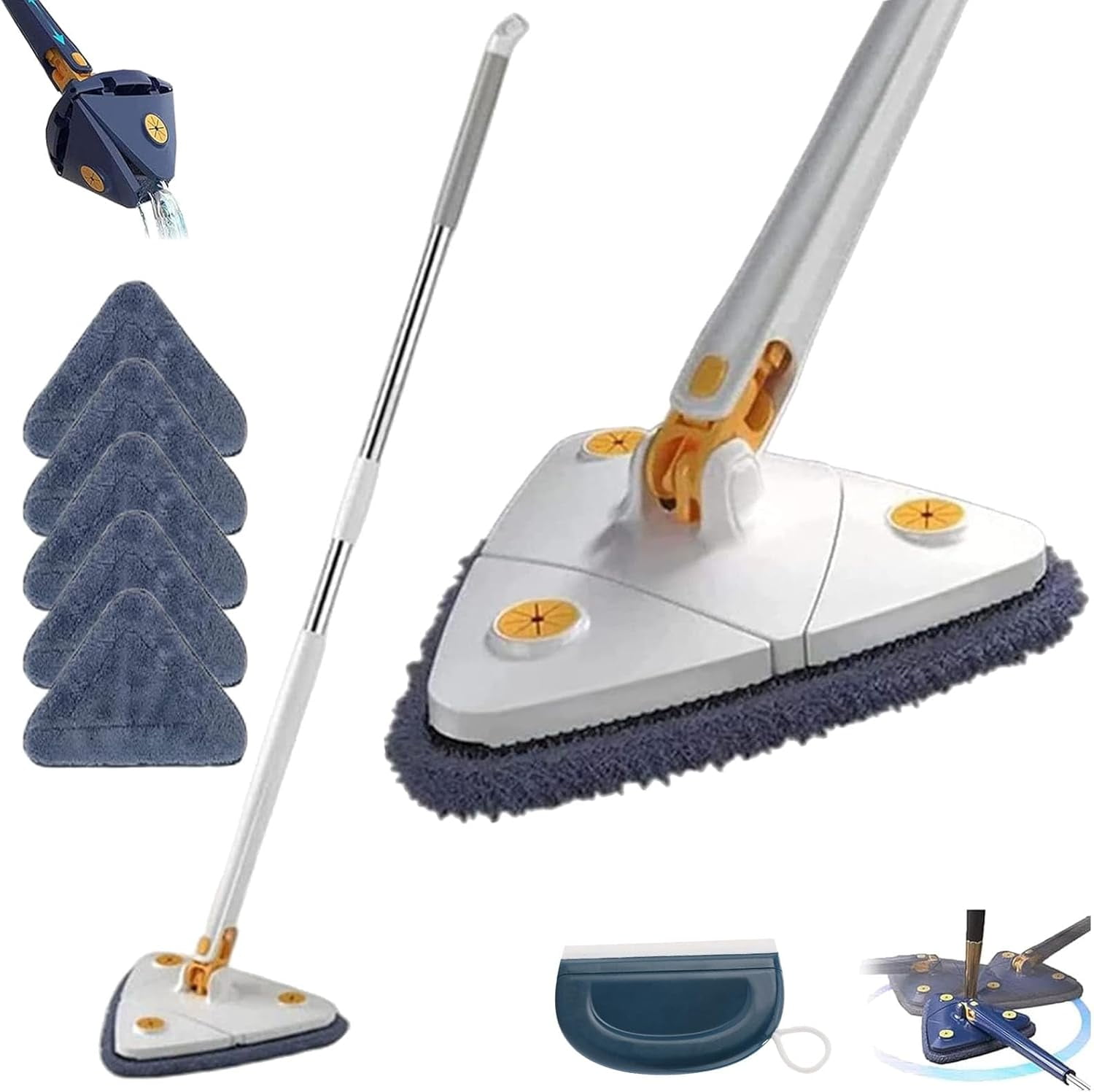 Upattend Triangle Mop, Upattend Mop, 360 Rotatable Adjustable Cleaning ...