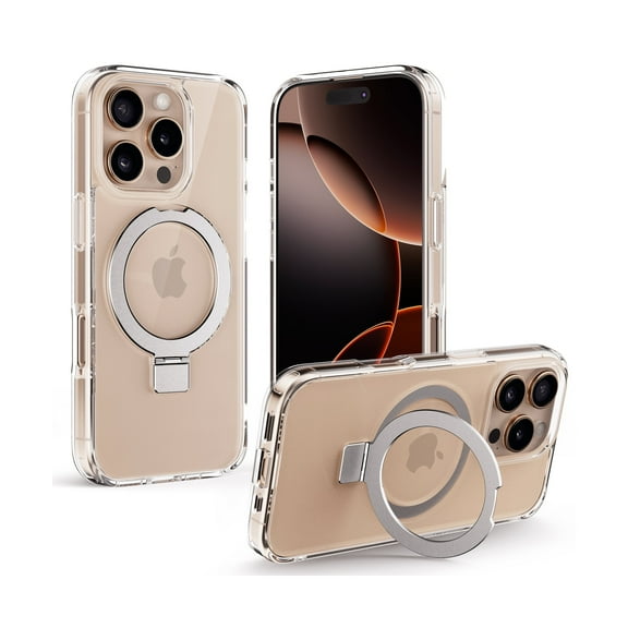 for iPhone 16 Pro Case with Built-in Camera Stash Stand, Compatible ...