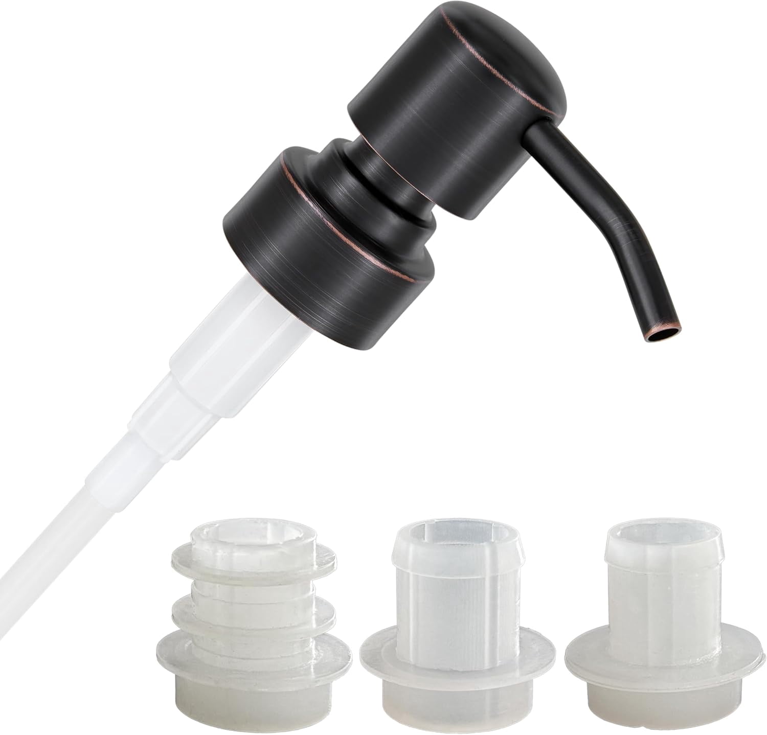 Upcycling Kit with Stainless Steel Soap Pump and Fitting Ring Set for ...