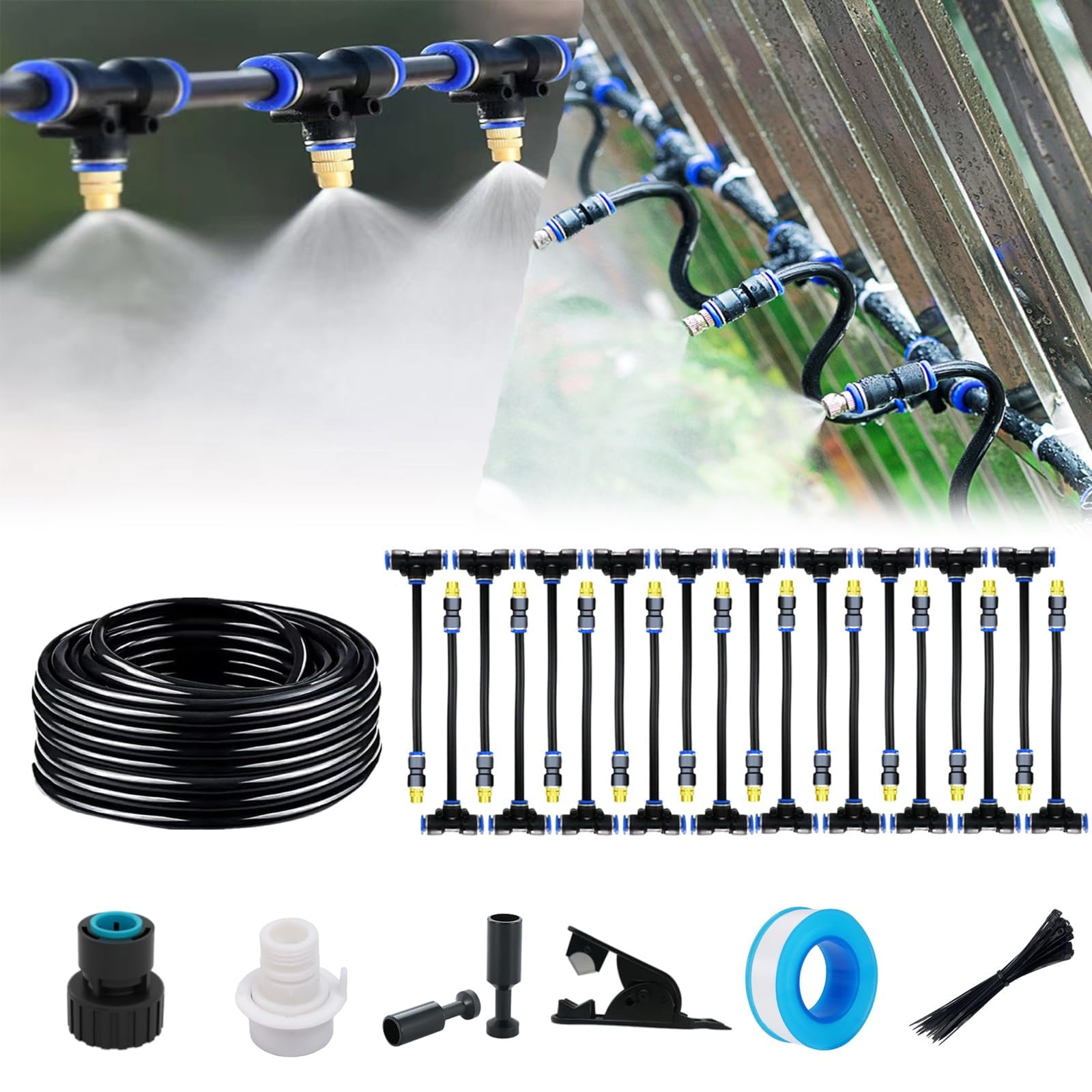 Update 82Ft Irrigation Copper Nozzle System, Automatic Irrigation with ...