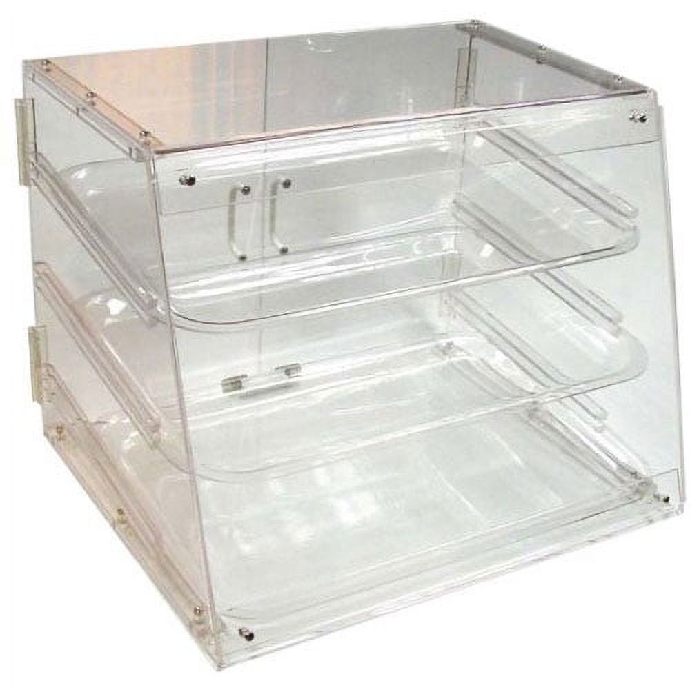 Update International Acrylic Display Case, 3 Tray, Rear Doors - Walmart.com