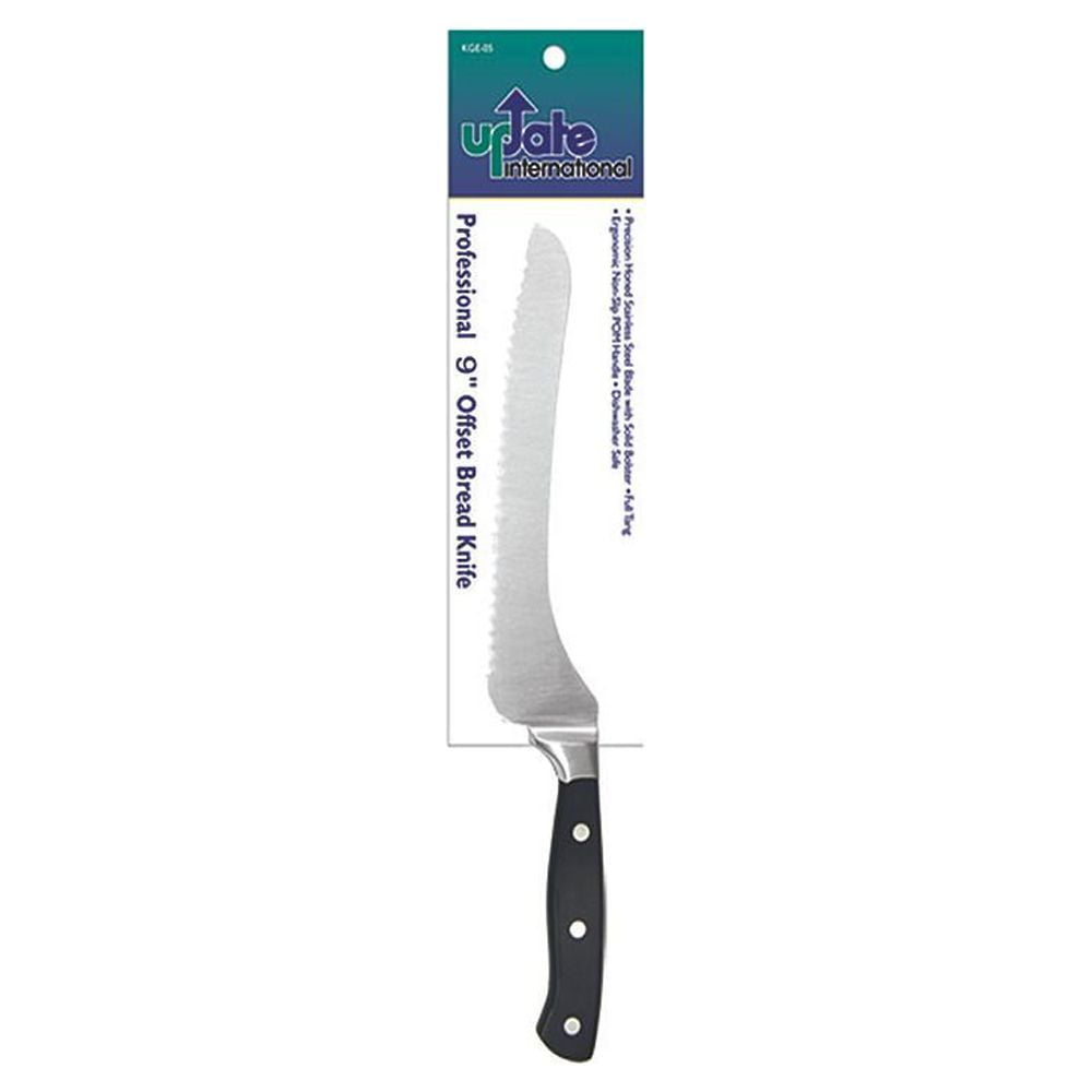 Update International KGE-12 S/Offset Bread Knife 9" Pom PLST Handle ...