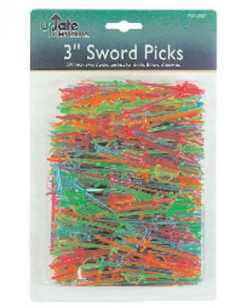 Update International (PSP-30JP) 3" Plastic Sword Toothpicks (Case of ...