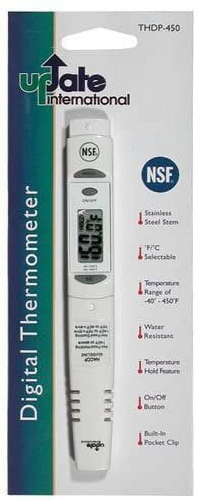 Update International THDP-450 7 1/2"-Long 450F Digital Thermometer ...
