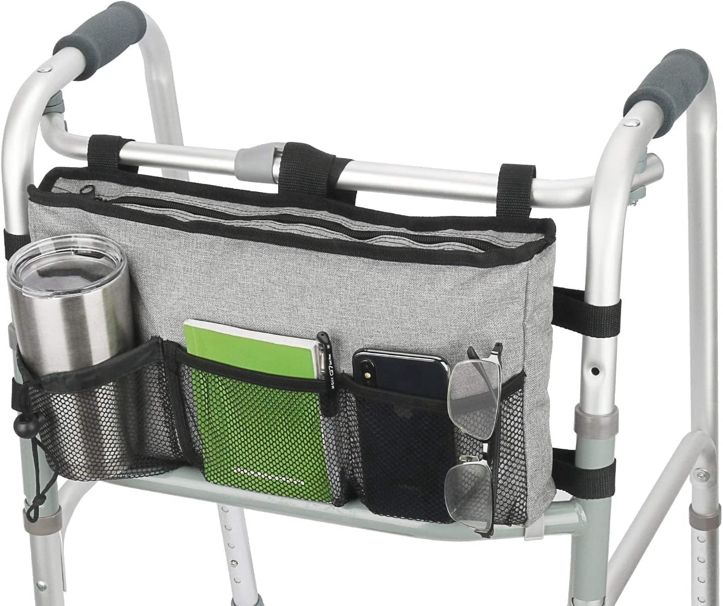 Hautllaif Update Walker Bag Hand Free Storage Bag Walker Attachment ...