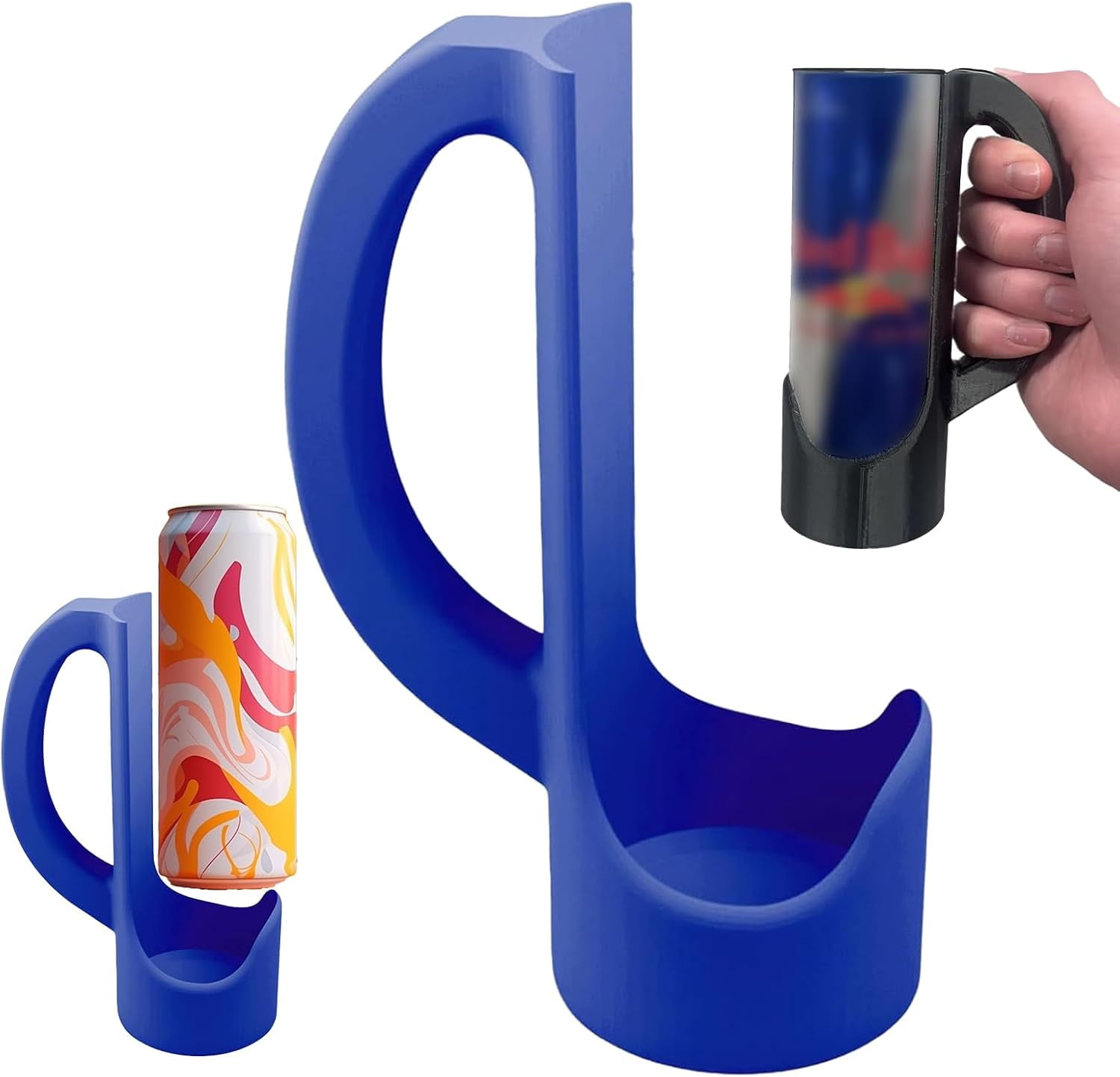 Updated 12 Oz Slim Can Holder with Handle, Reusable Energy Drink Holder ...