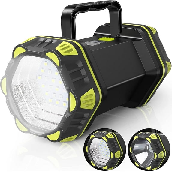 Updated Camping Lantern Rechargeable, LED Flashlight Spotlight, 4800 ...