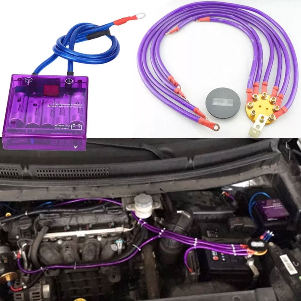 Updated-Digital Display Voltage Regulator Kit, With 10MM Ground Cables ...