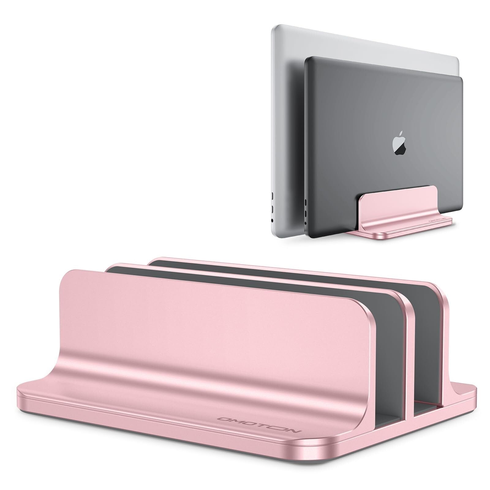 Updated Dock Version Vertical Laptop Stand, Double Desktop Stand Holder ...