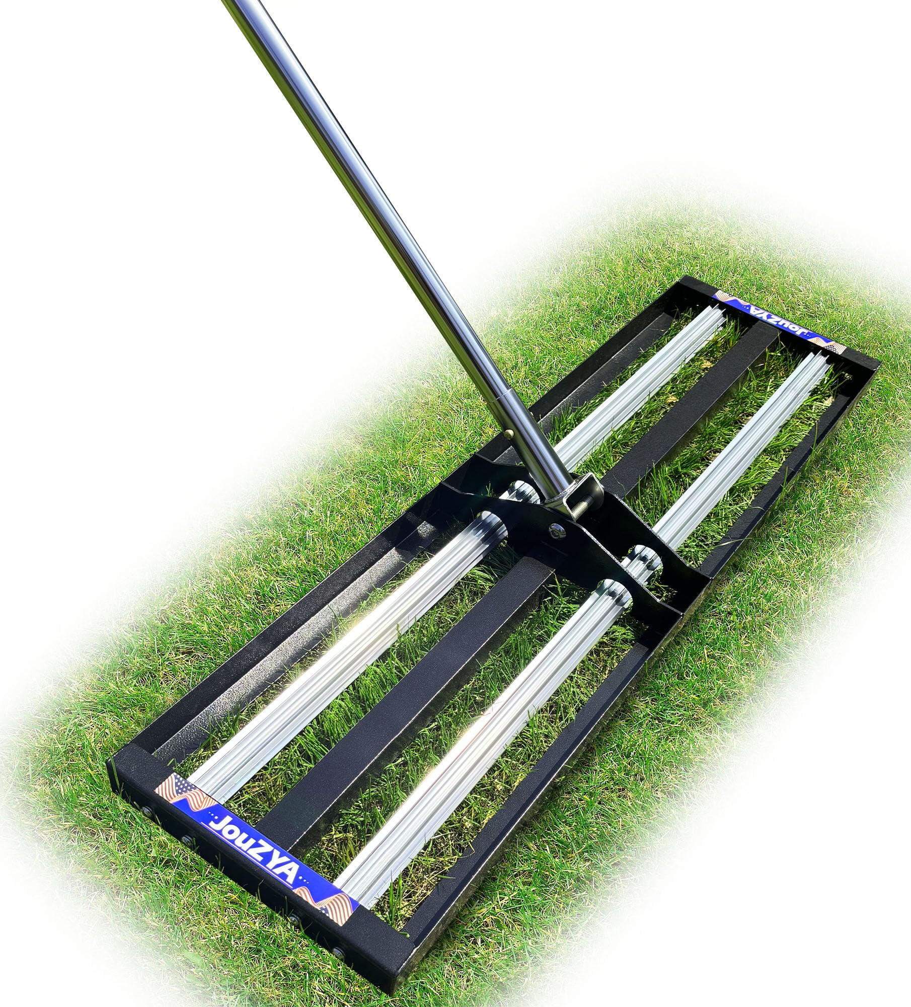 Updated Lawn Leveling Rake with Aluminum Rollers, Stainless Steel 17 ...