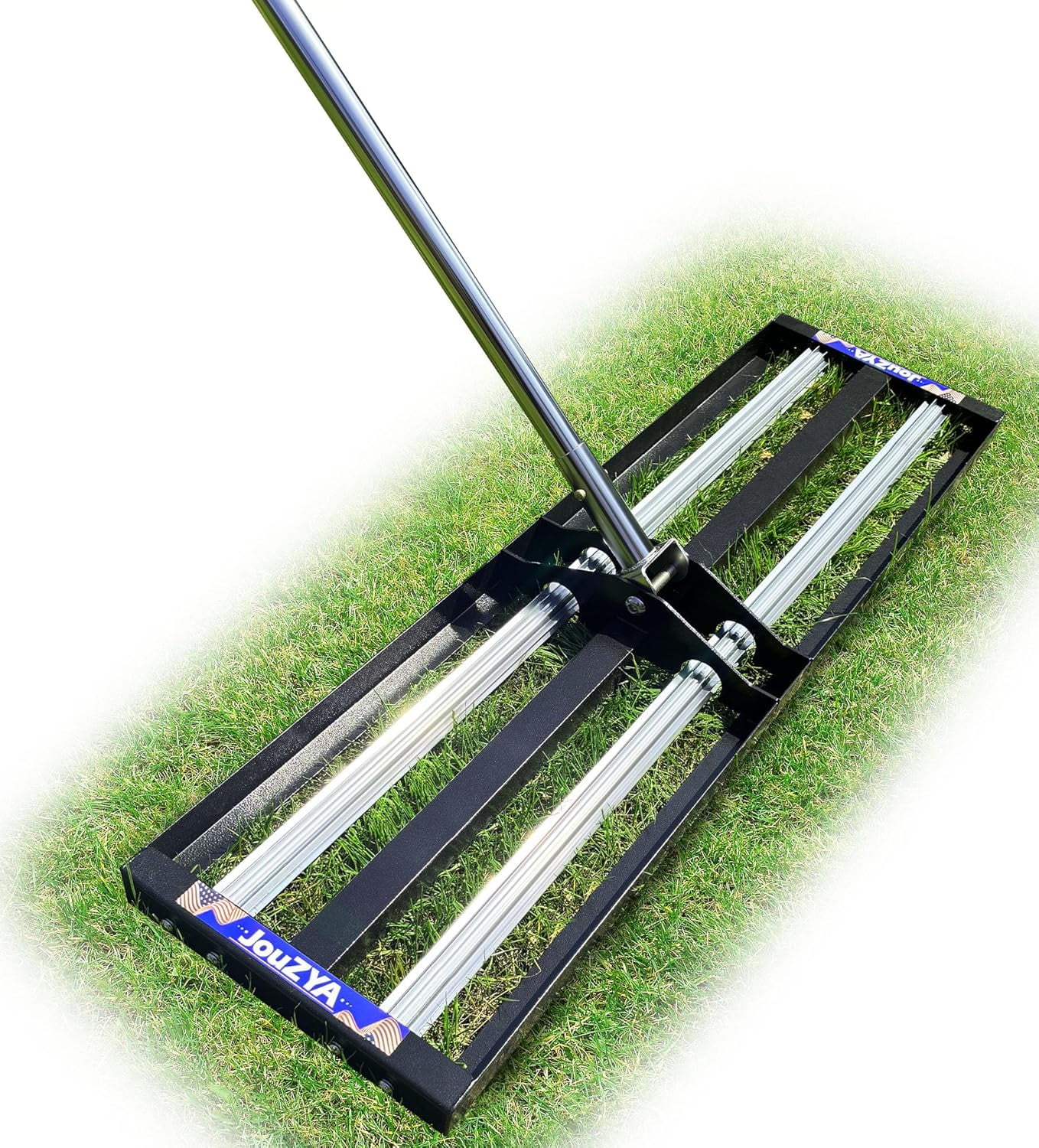 Updated Lawn Leveling Rake with Aluminum Rollers, Stainless Steel 30 ...