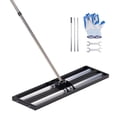 Updated Lawn Leveling Rake with Roller 48 x 10 Inch Stainless Steel ...