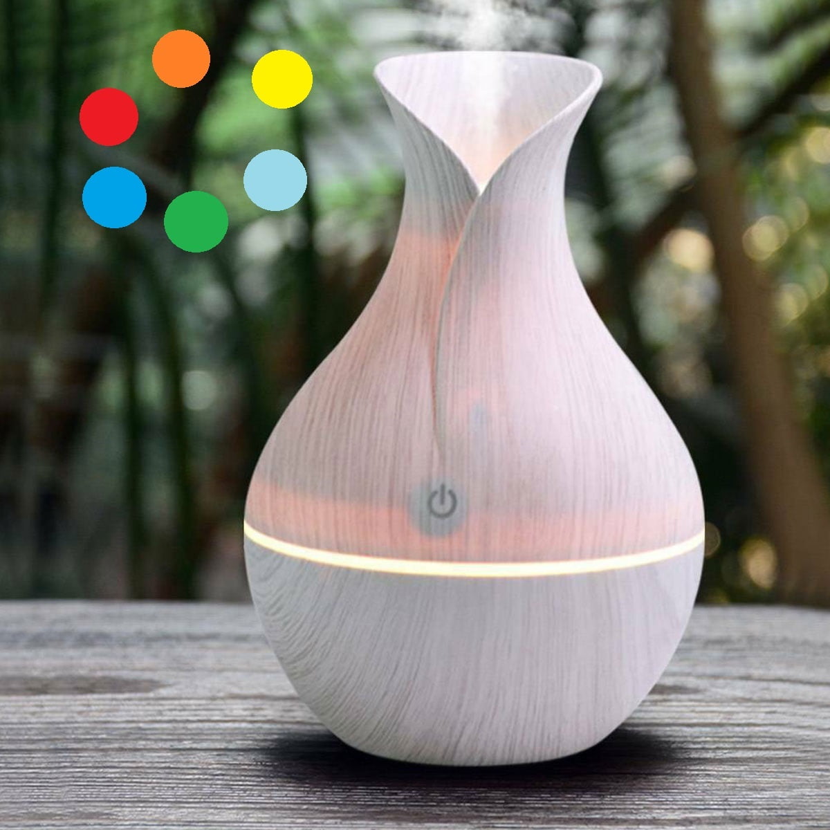 Hibibud Quiet Mini Oil Diffuser & Cool Mist Humidifier, 5hrs, 130ml, 7 ...