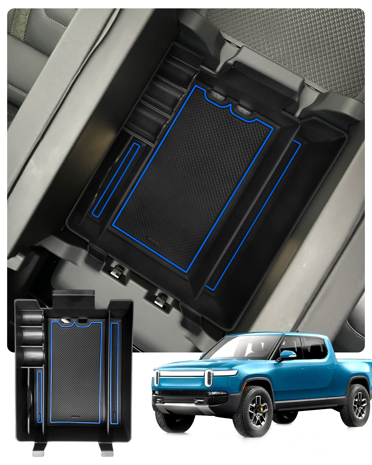 (Updated) R RUIYA 2023 Rivian R1T Center Console for 2022-2024 Rivian ...