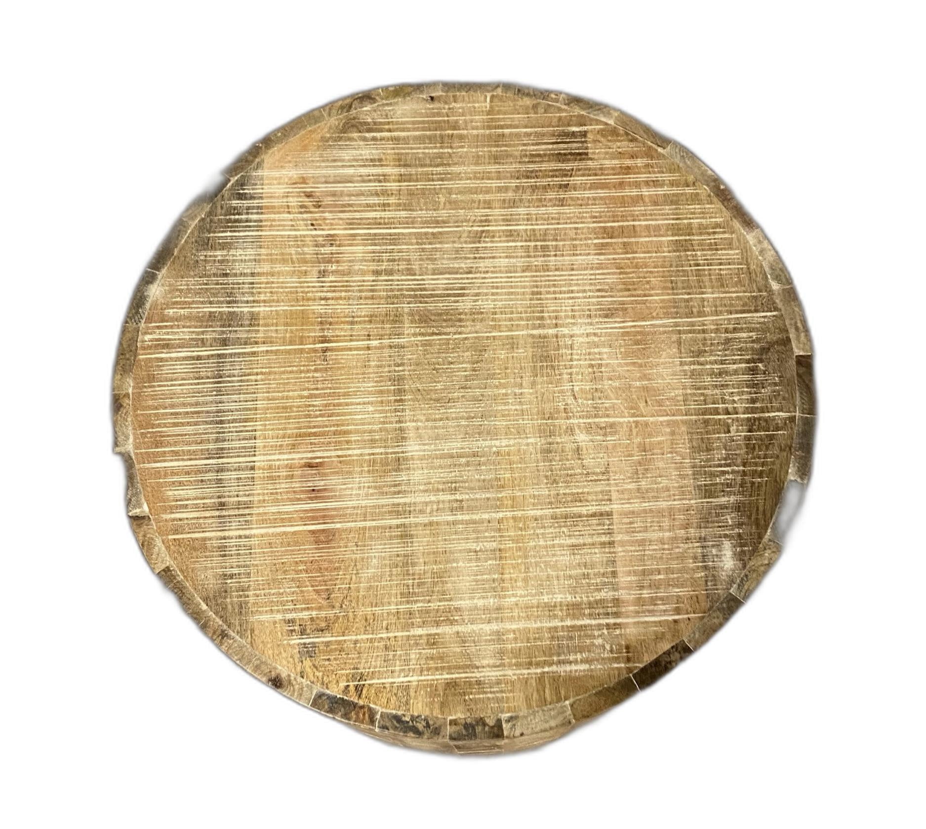 Updated Rustic Round Stump End Table - Walmart.com