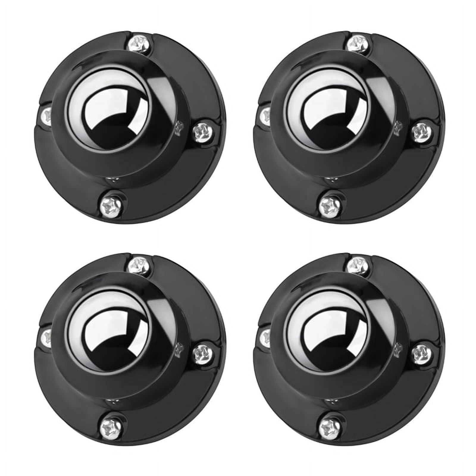 Updated Self Adhesive Caster Wheels 4 Pack, 201 Stainless Steel Stick ...
