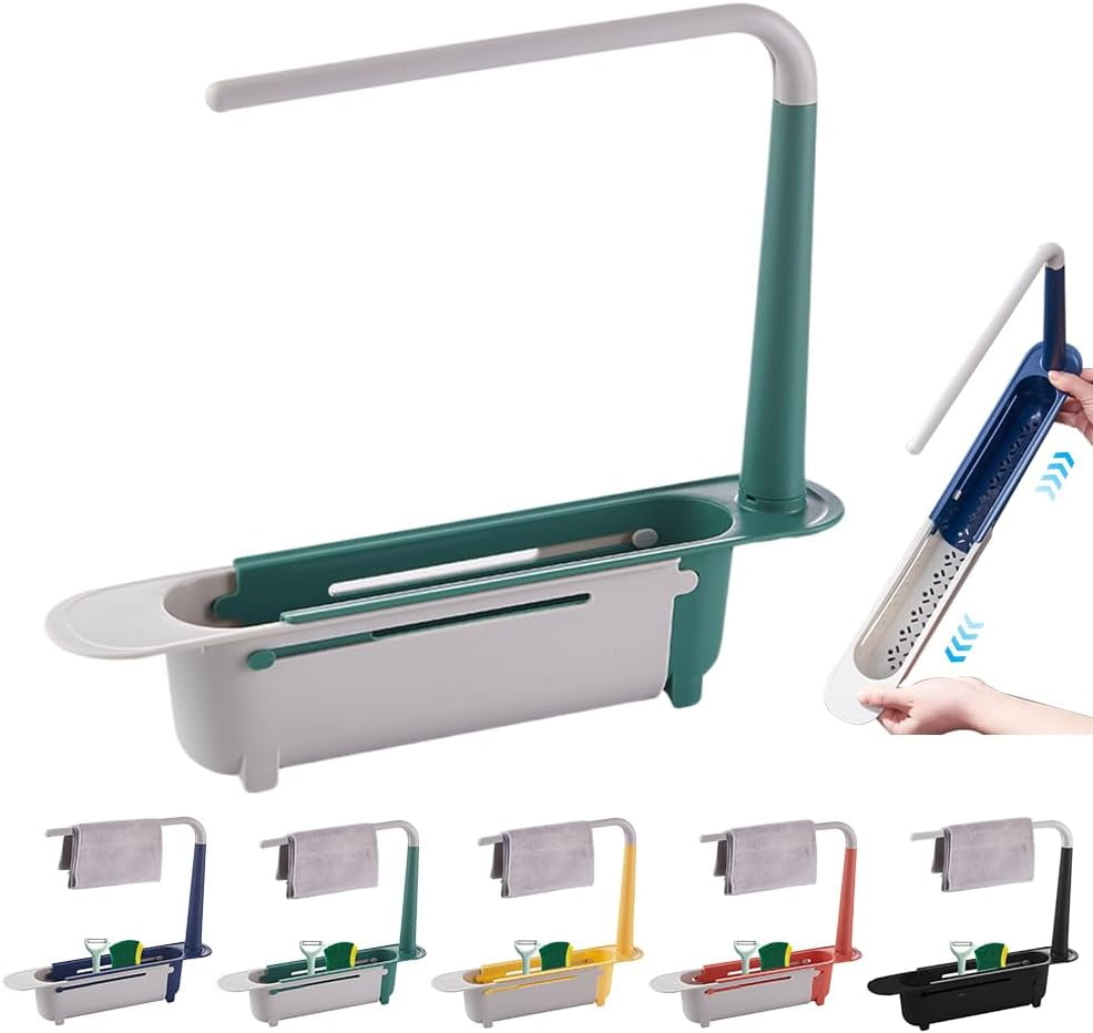 Updated Telescopic Sink Storage Rack, 2025 New Adjustable Sink Storage ...