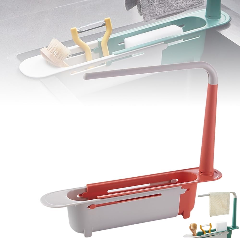 Updated Telescopic Sink Storage Rack, 2025 New Telescopic Sink Storage ...
