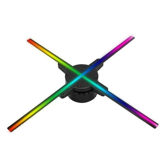 Updating 50CM 4 Fan Hologram Fan Light With Wifi Control 3D Hologram Advertising Display LED Fan ...