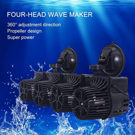 Upettools 12680 GPH Wave Maker Aquarium Circulation Pump - 4-Head ...