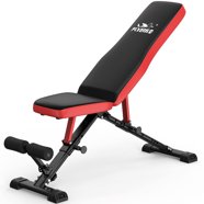 SuperFit Portable Folding Workout Weight Bench, Collapsible Adjustable ...