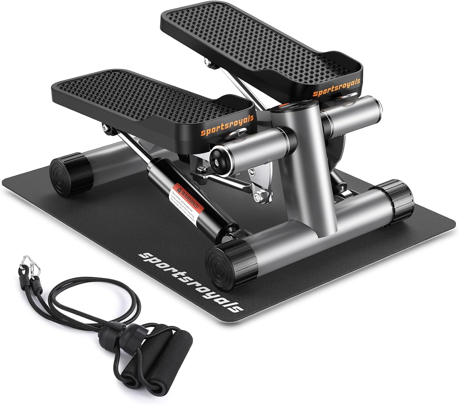 Upgo Compact Exercise Stepper with Resistance Band, Hydraulic Fit ...