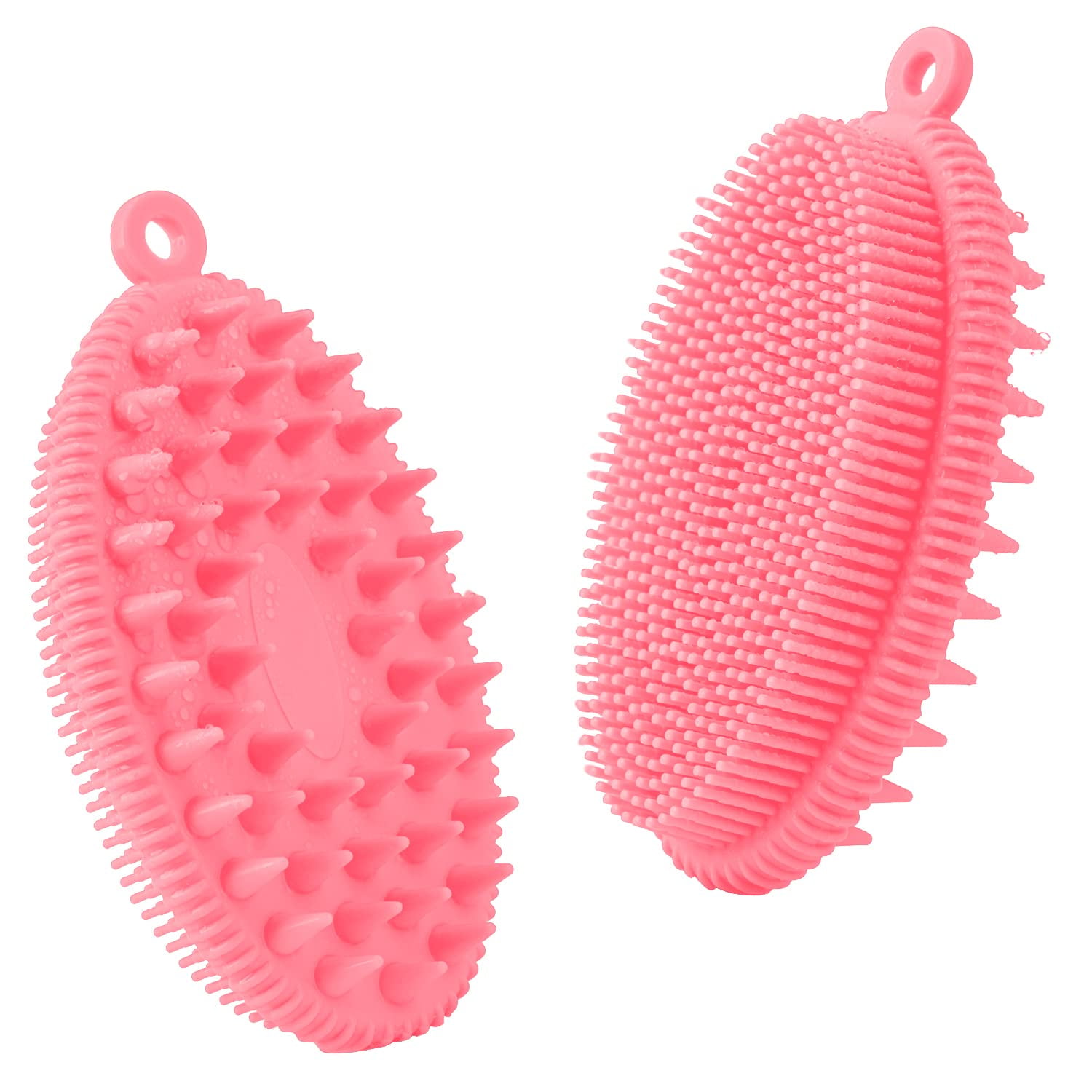 Upgrade 2 in 1 Bath and Shampoo Brush for Men Women Body Exfoliation ...