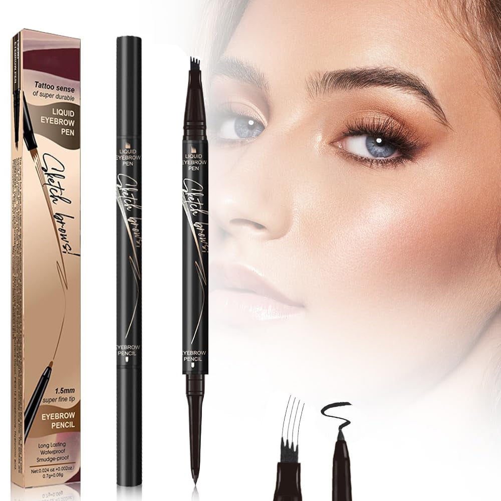 Upgrade 2 in 1 Magic Eyebrow Pencil, 2024 New 4-Tipped Microblading ... Upgrade 2 in 1 Magic Eyebrow Pencil, 2024 New 4-Tipped Microblading ...