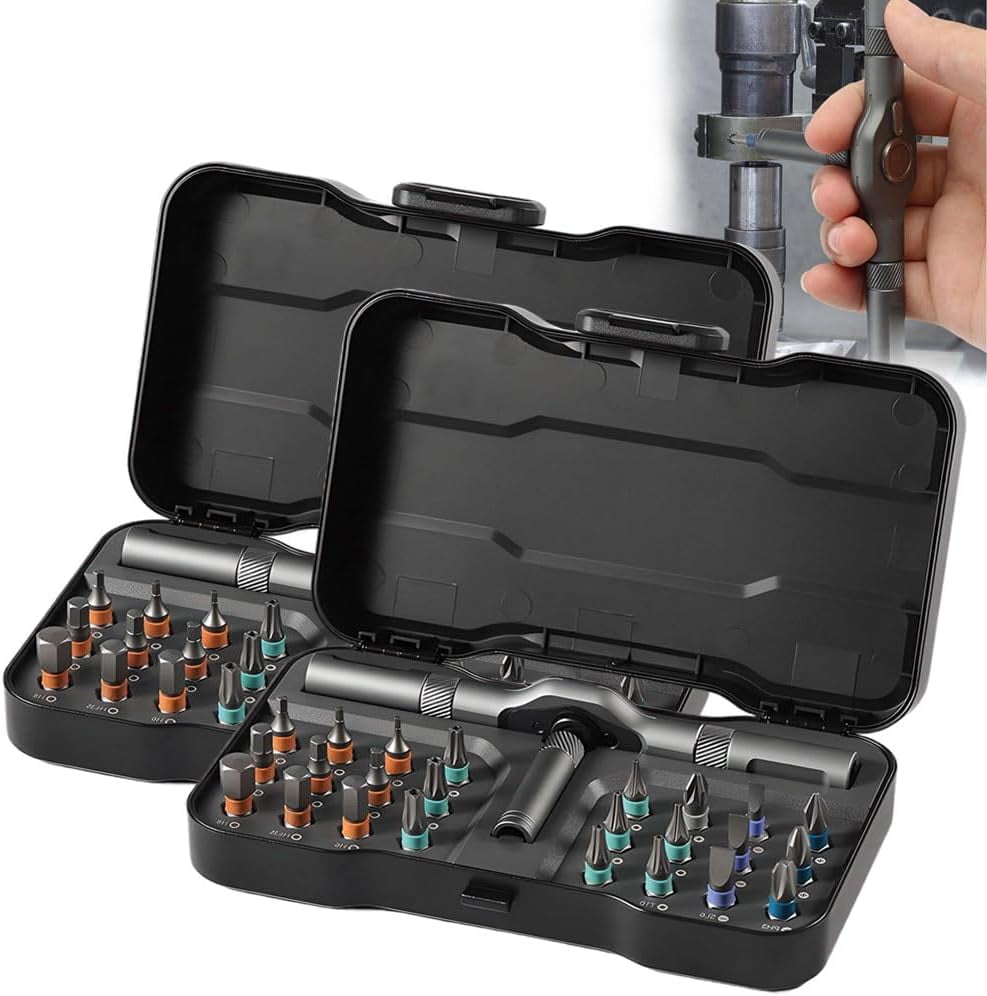 Upgrade 24 in 1 Magnetic Screwdriver Set, 2025 New DIY Ratchet Mini ...