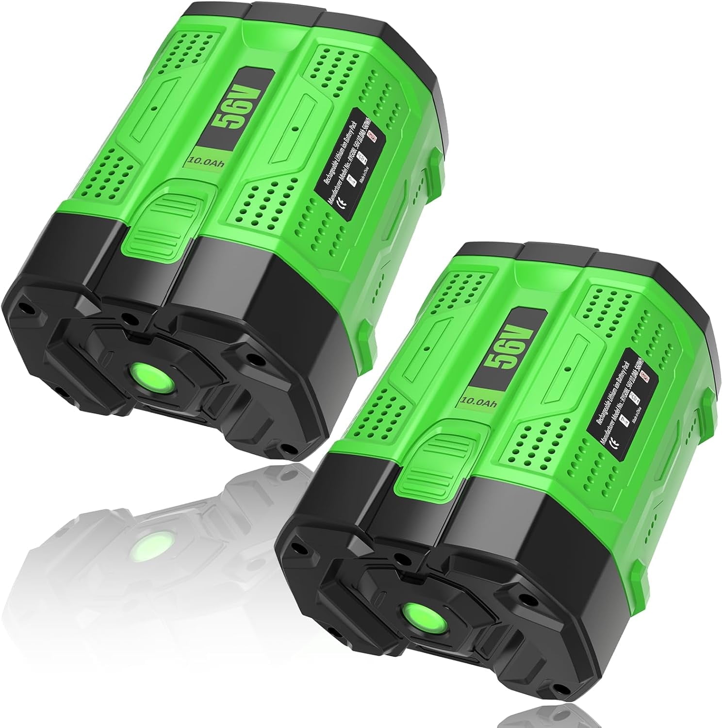 Upgrade 2Packs 10000mAh Lithium Ion Battery Long Runtime High Power ...