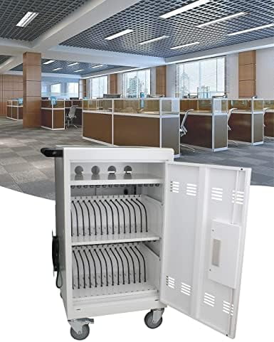 Upgrade 30 Device Charging Cart - Mobile Charging and Storage Cabinet ...