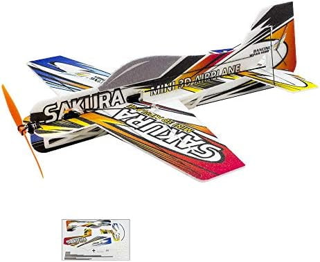 Upgrade 3D EPP Plane Sakura Aerobatic Flying Airplane, 420mm Durable Foam RC Plane Kit to Build ...