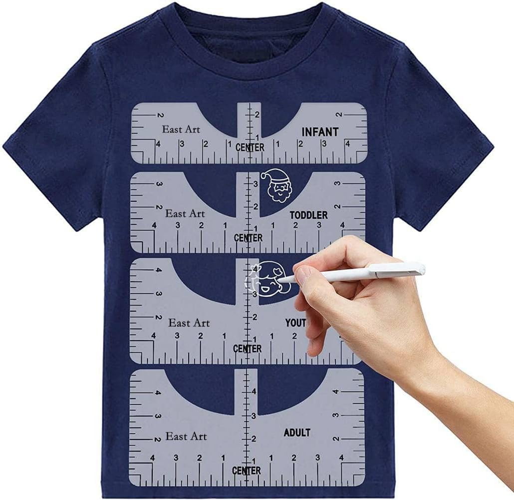 Upgrade 4 Pack Tshirt Ruler Guide, T Shirt Alignment Tools to Center ...