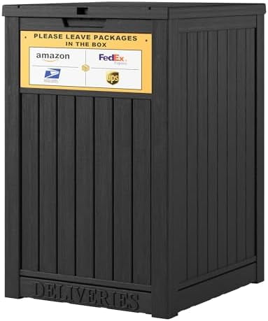 Upgrade 48 Gallon Package Delivery Box for Porch with Sign, Outdoor ...