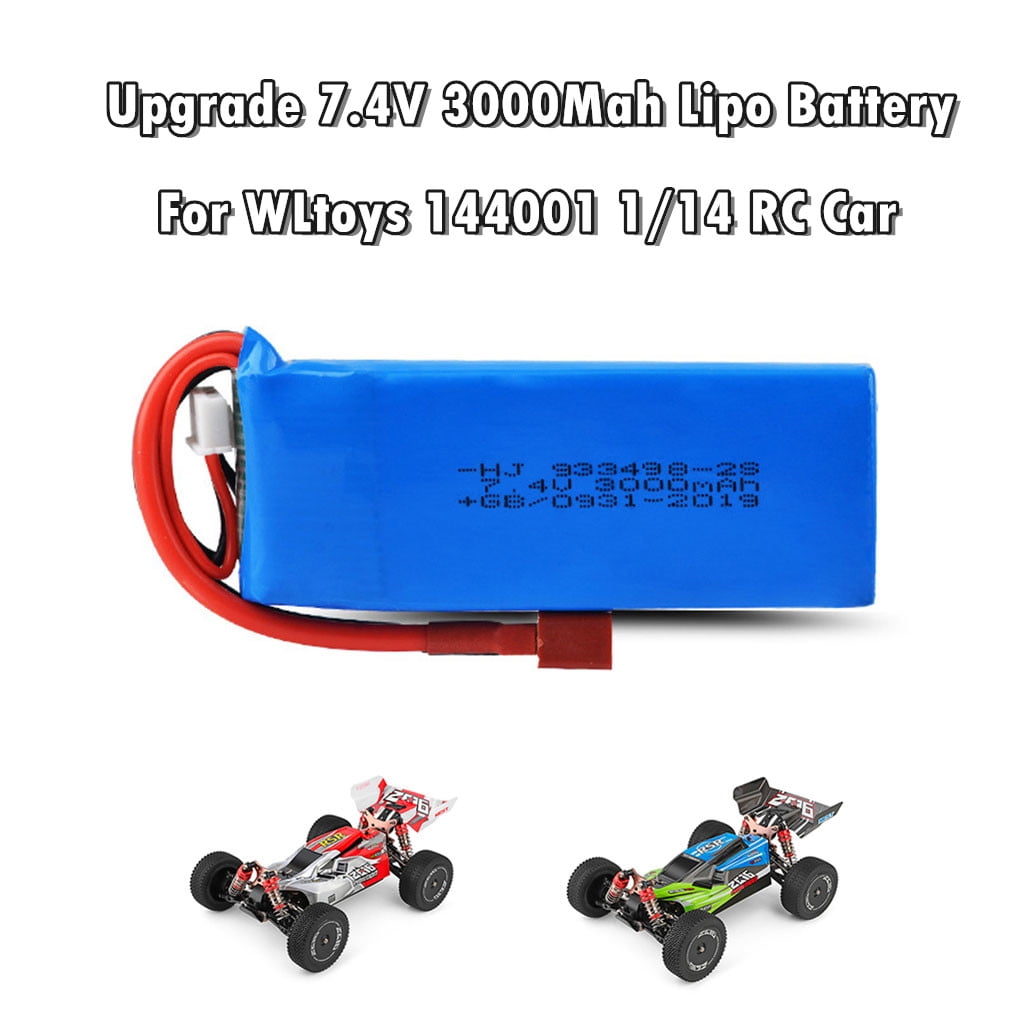 Upgrade 7.4V 3000Mah 2S Lipo Battery Part For 144001 1/14 4WD RC Car ...