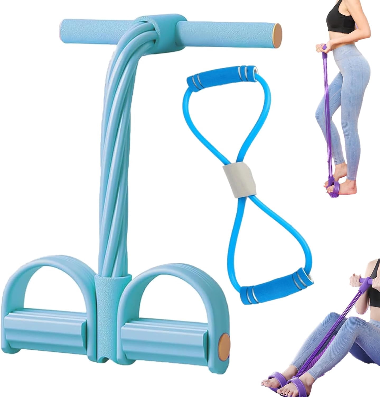 Upgrade 8 Tube Pedal Resistance Device, Pedal Resistance Band with ...