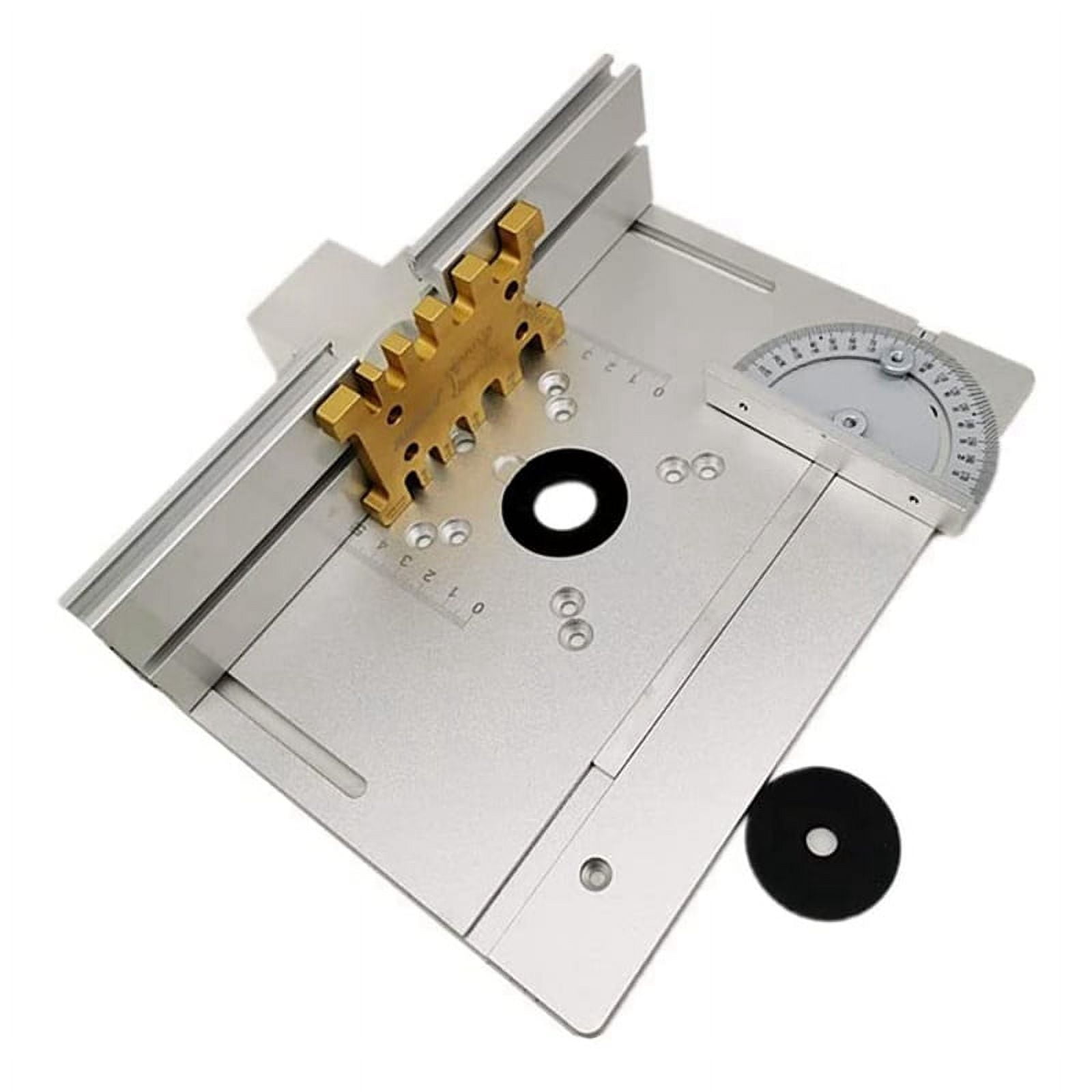 Upgrade Aluminium Router Table Insert Plate W/Miter Gauge and Tenon ...