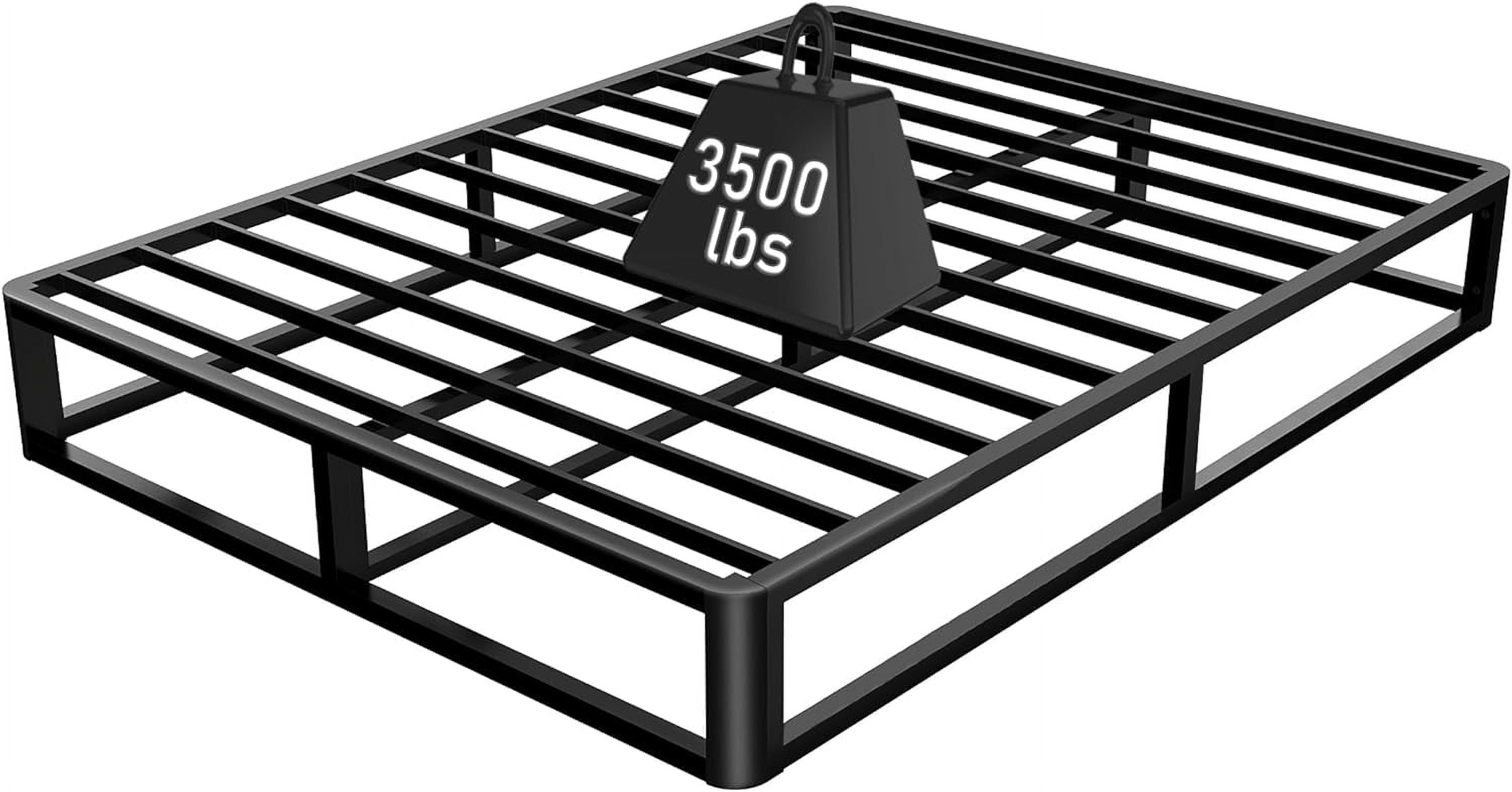 Upgrade Anti Bending and Round Corner Legs 10 inch Metal King Bed Frame ...