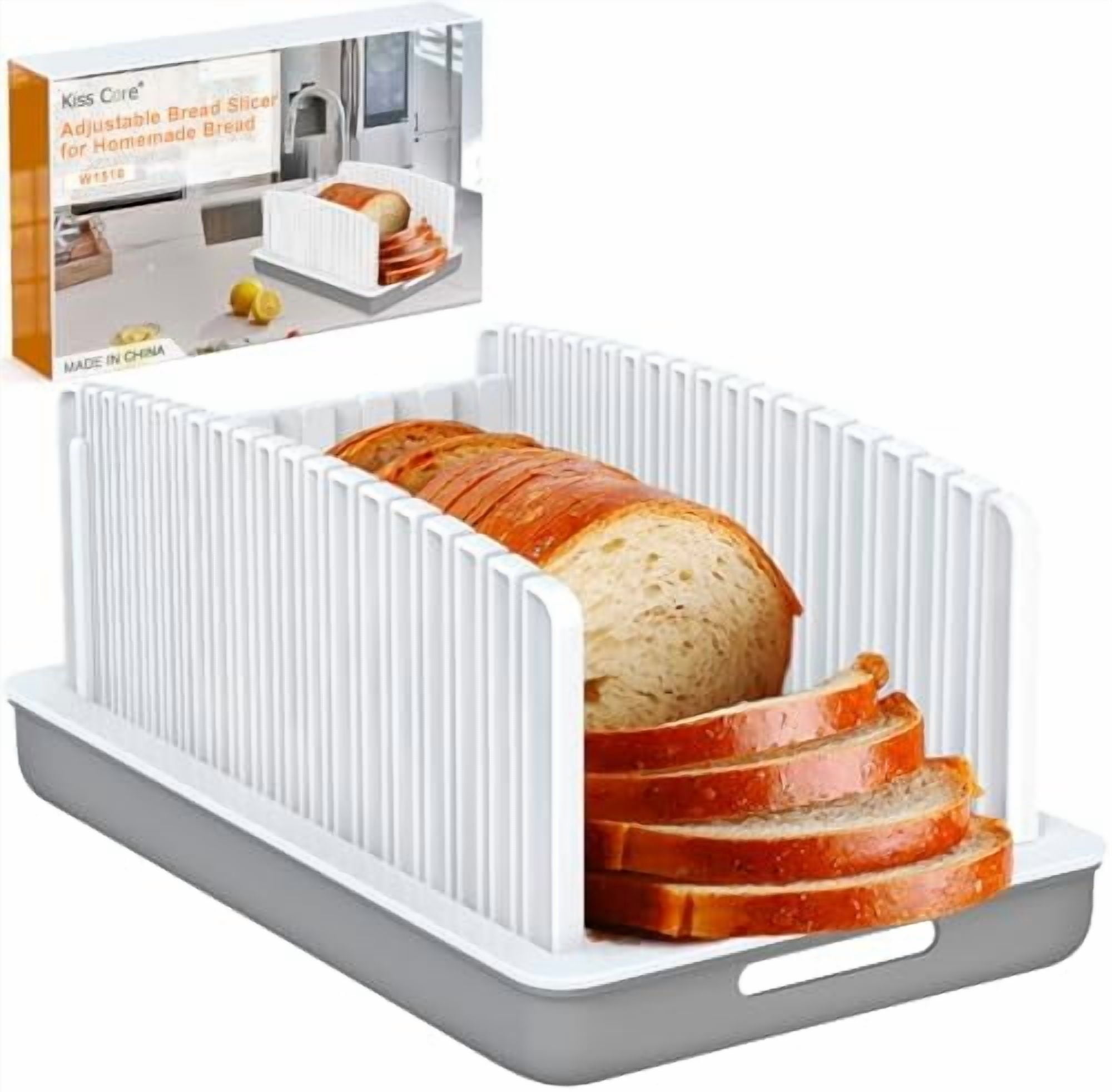 Upgrade Bread Slicer for Homemade Bread, Bread Slicer Guide Adjustable ...